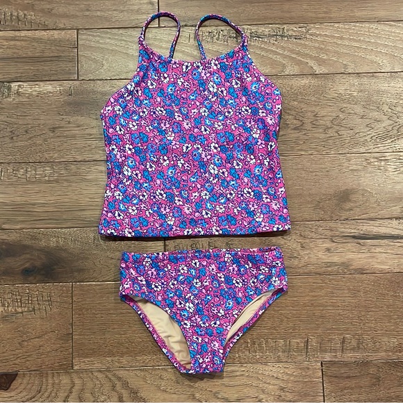 J. Crew Factory | Swim | J Crew Factory Girls Floral Tankini Swimsuit ...